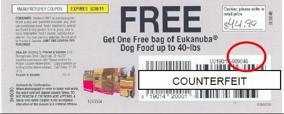 Counterfeit Coupons – It's Annoying